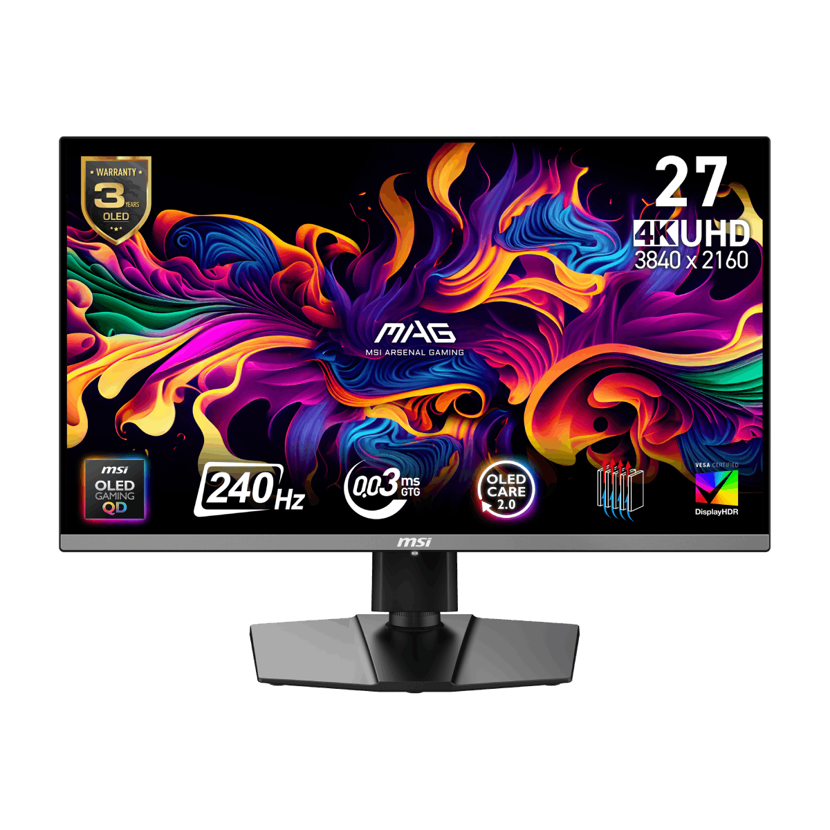 MSI MAG 272UP QD-OLED X24 | Monitor Gaming QD-OLED 4K de 26.5" con ...